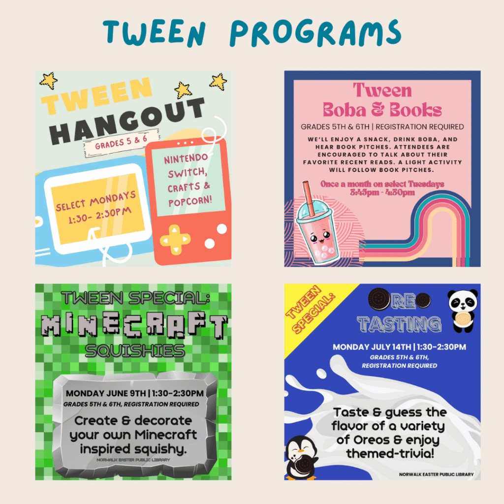 Tweens/Teens - Norwalk Easter Public Library